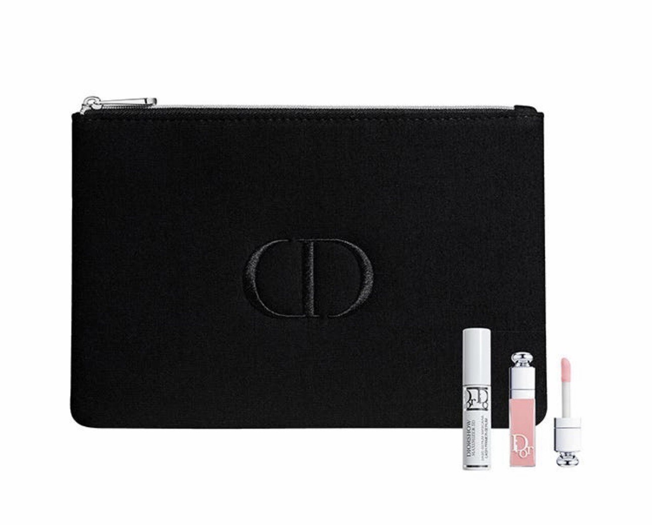 Dior Addict Lip Maximizer 001 Diorshow Mini Mascara Makeup Bag Pouch 3 ...