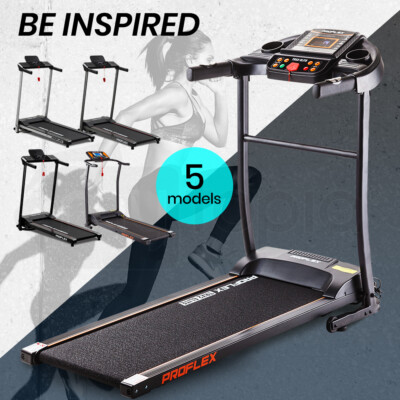 PROFLEX Treadmill Running Machine Foldable Compact Small Home Electric ...