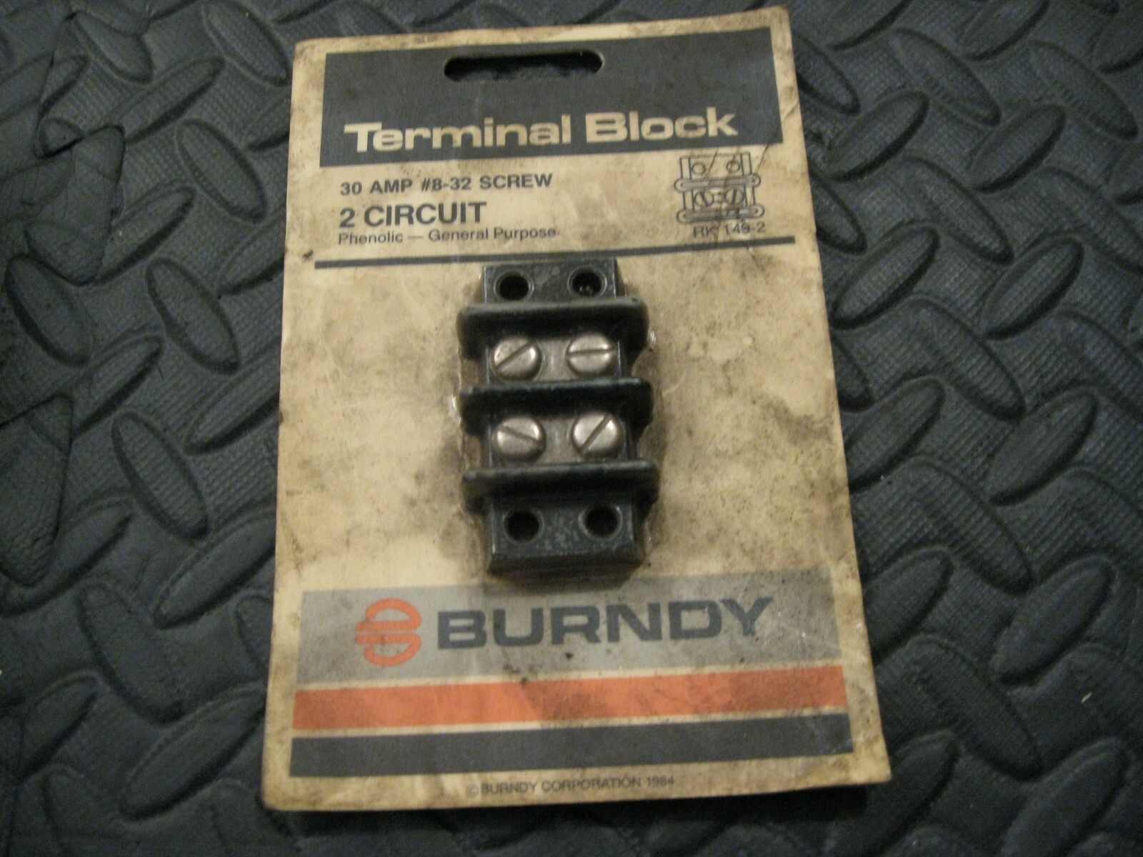 BURNDY RK 149-2 Phenolic 2 Circuit Terminal Block | eBay