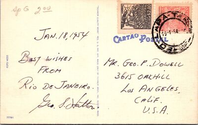 Brazil 1954 - Postcard to US - F51641 | eBay