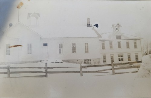 DIGHTON MICHIGAN School Buildings RPPC, Real Photo Postcard Osceola ...