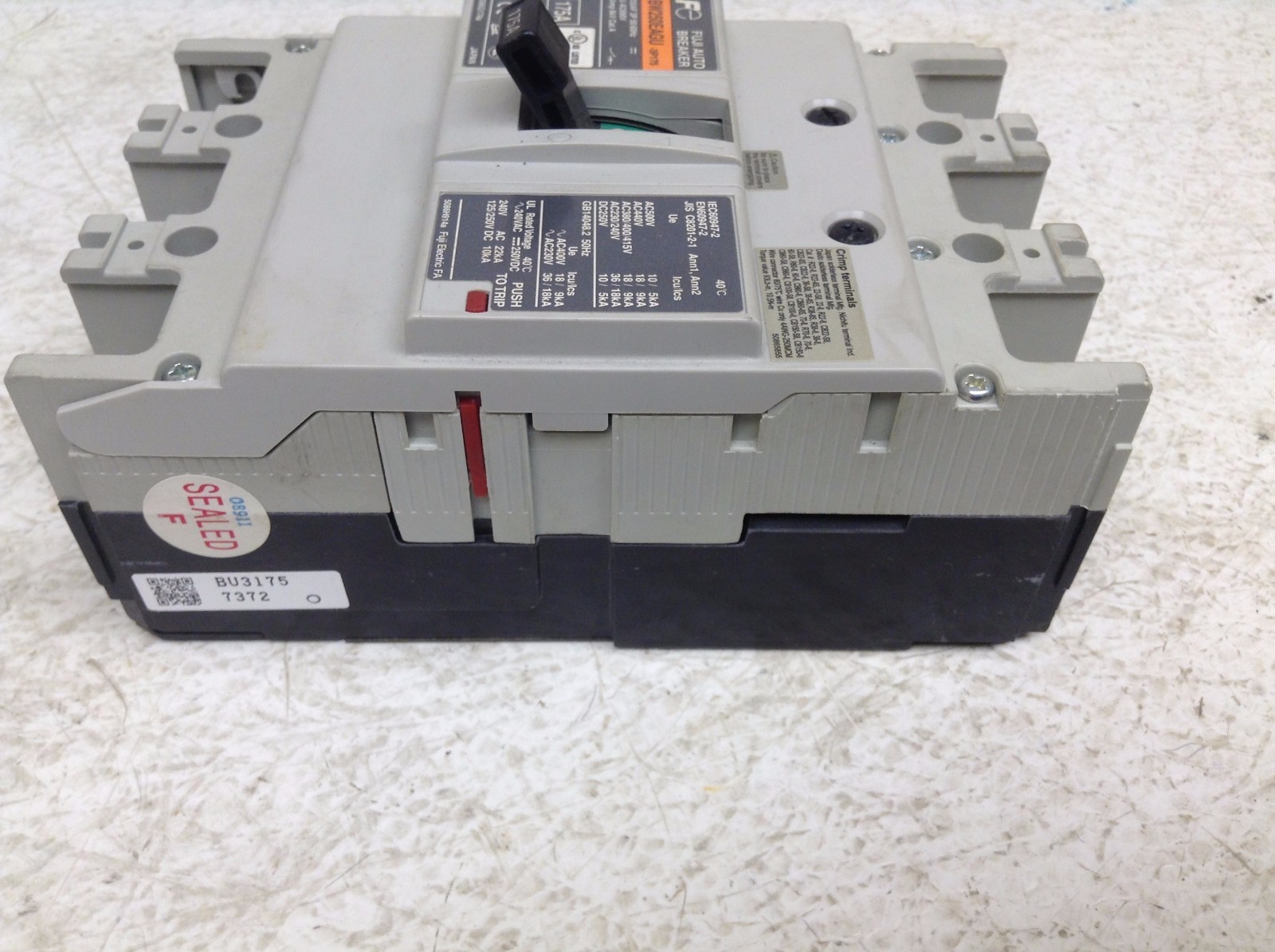 Fuji Electric BW250EAGU-3P175 250AF 175 Amp 3 Pole Circuit Breaker (TB ...