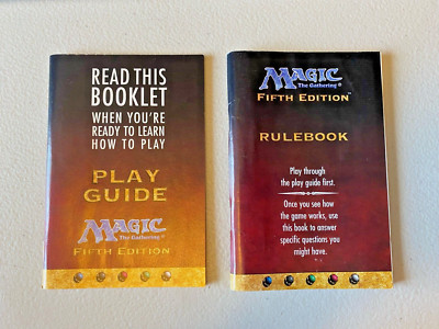 Magic The Gathering Fifth Edition Play Guide &Rulebook 1997 Excellent ...