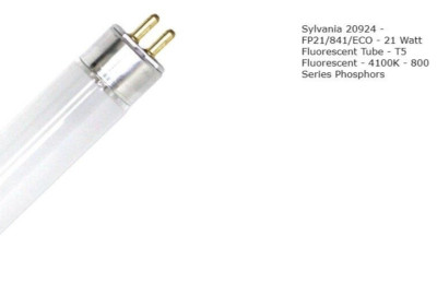 Price for 6 - SYLVANIA FP21/T5/841 Linear Fluorescent Mini-BiPin CW ...