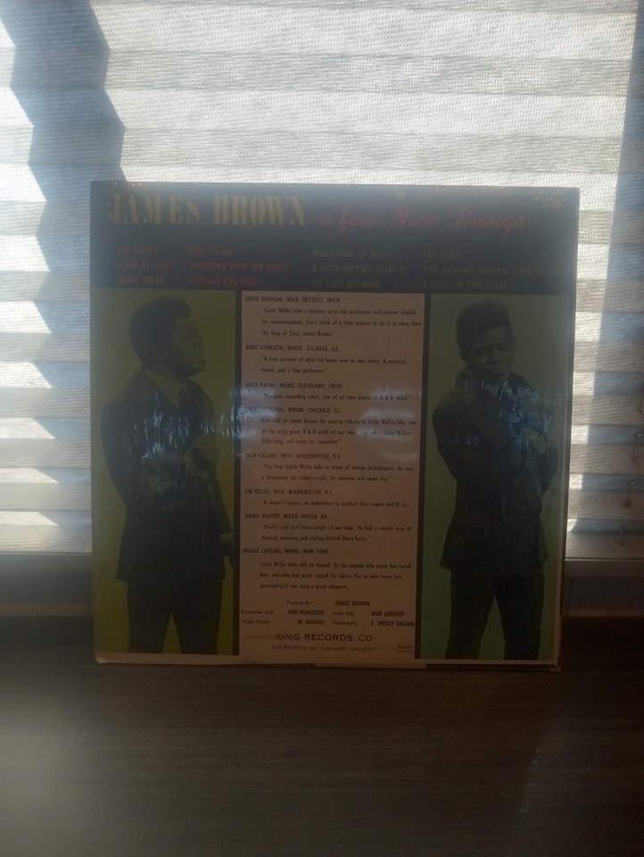 James Brown Thinking About Little Willie John 1968 Vinyl King Records ...