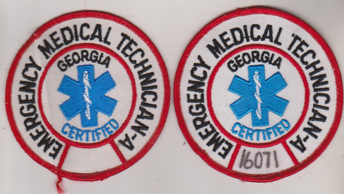 Georgia Emergency Medical Technician - A patch pair | eBay