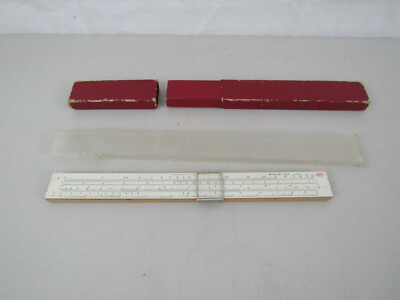 Vintage Frederick Post 1447 Slide Rule Ruler Hemmi Bamboo-Made in Japan ...