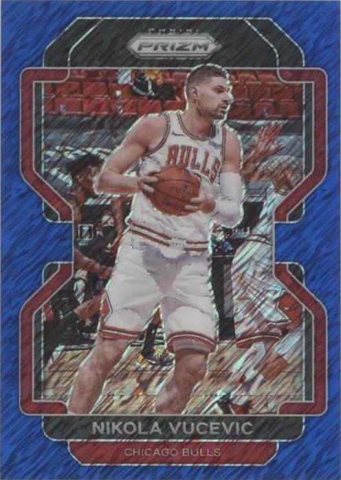 2021-22 Panini Prizm - Nikola Vucevic #100 Blue Shimmer Prizm /30 for ...