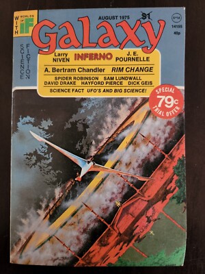 Galaxy Science Fiction Magazine August 1975 Inferno Larry Niven JE ...