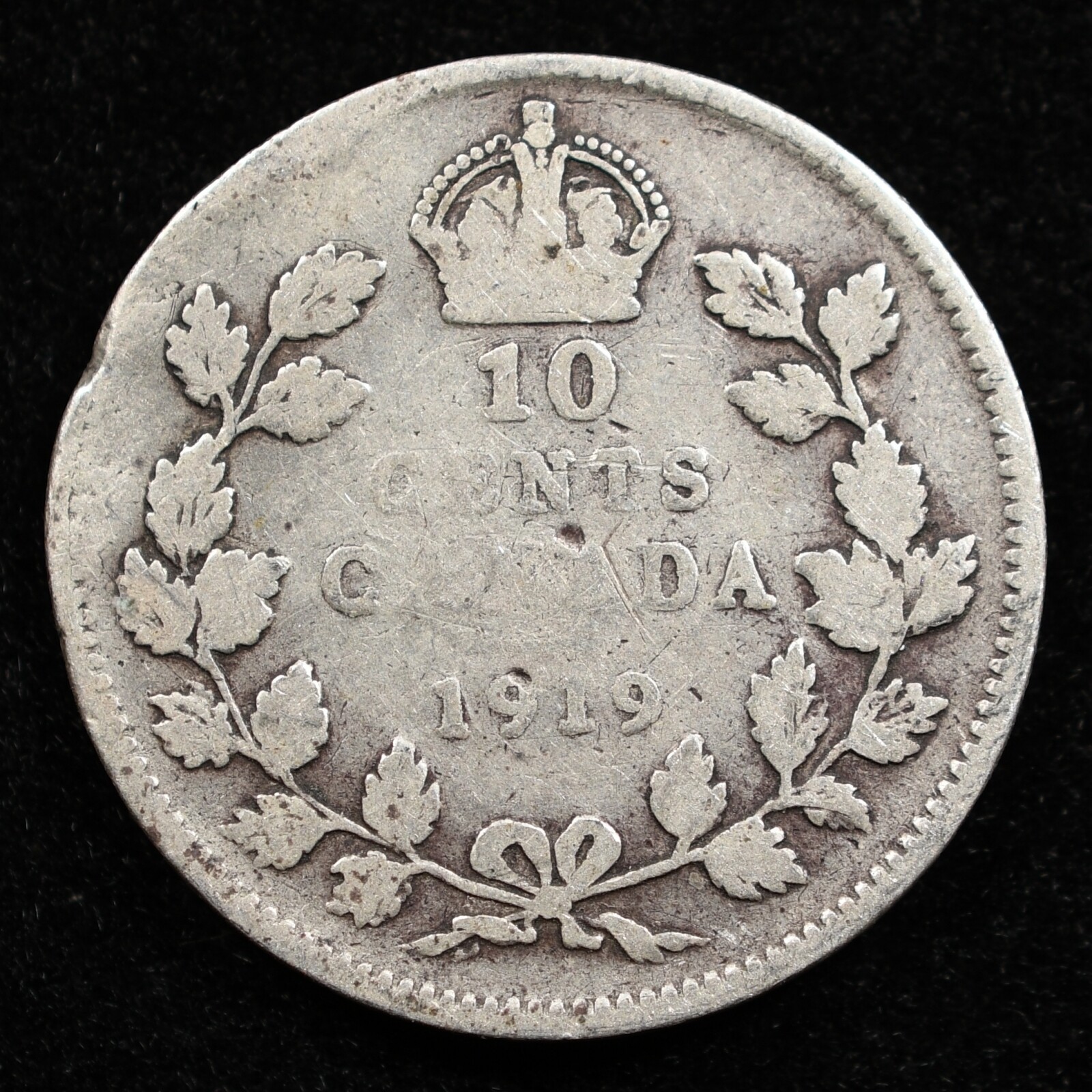 Canada 10 Cents 1919, Silver, Coin, Inv#B167 | eBay