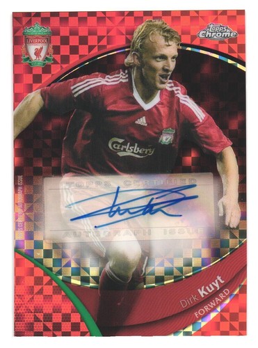 2023-24 Topps Chrome Liverpool FC Team Set Autograph Auto Dirk Kuyt /25 ...