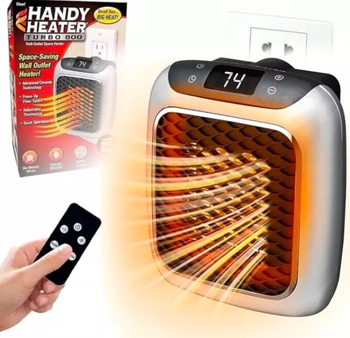 800W Portable Heater Electric With Remote and Adjustable Thermostat ...
