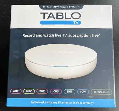Tablo 4th Generation Gen 2 Tuner OTA Over The Air TV DVR 128GB White ...