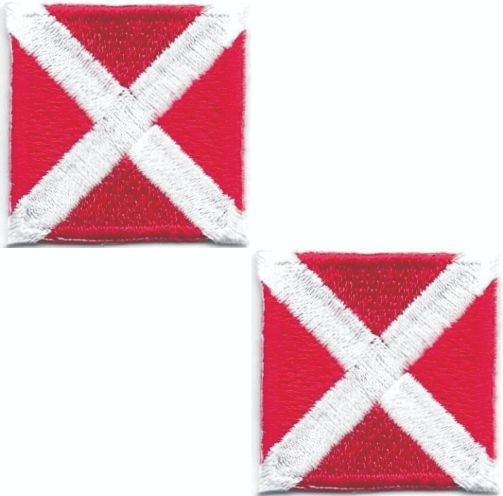 Maritime Signal Flag Number 4 Patch Embroidered Iron on (1 1/4" in) Lot ...