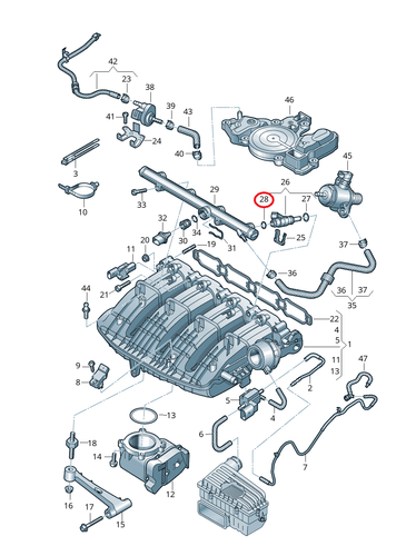 NEW GENUINE VOLKSWAGEN AUDI SEAT SKODA FUEL INJECTOR O RING 4PCS ...