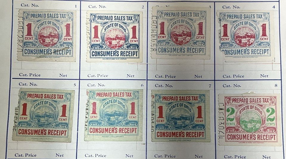 Lot of Over 70 Cinderella Tax Revenue Receipt Stamps. | eBay