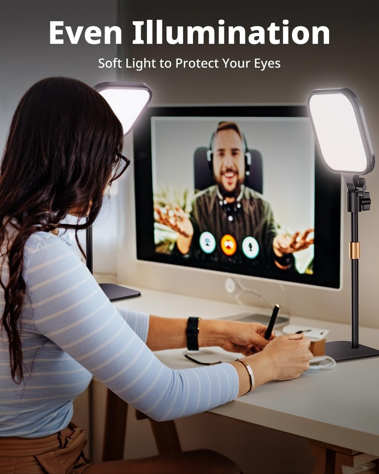Zoom Lighting for Computer, Video Conference Lighting for Video Calls ...
