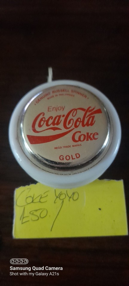 Rare Gold Coca Cola Spinner Yo-Yo Vintage Collectable Retro Toy | eBay