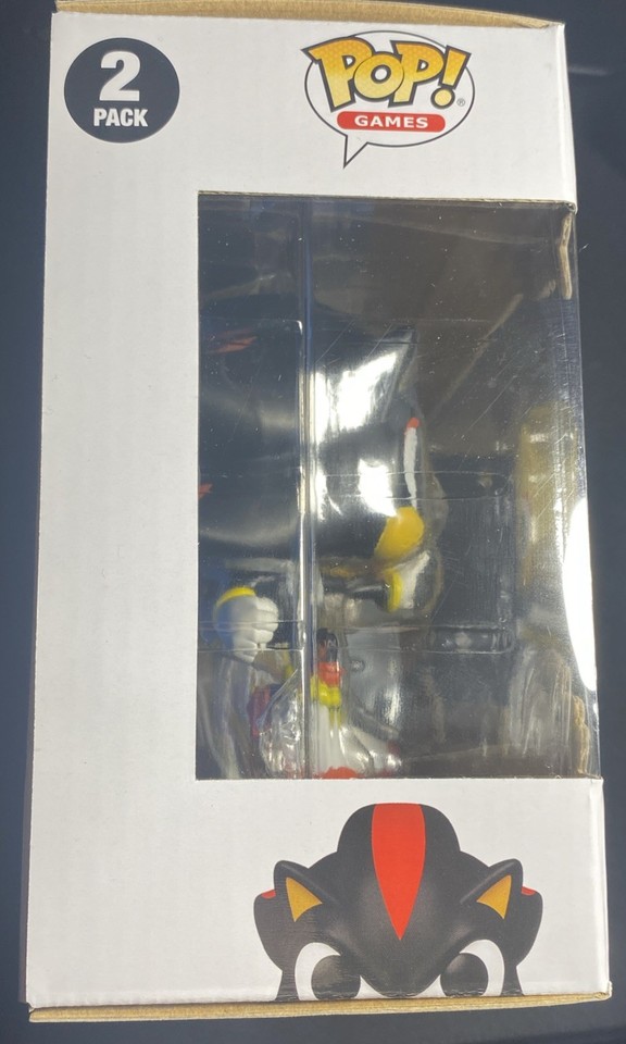 Funko Pop! Sonic The Hedgehog-Shadow & Super Shadow-GITD-GameStop-SOLD ...