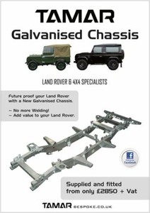 Land Rover Defender 90 Galvanized Chassis Replacement Supplied and ...