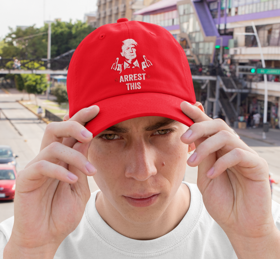 Trump 2024 Supporter Hat Arrest This Political Satire Funny Trump Hat ...