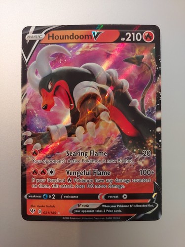 Houndoom V 021/189 Darkness Ablaze Pokemon | eBay