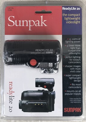Sunpak Readylite 20 Compact, Lightweight Video Light Camcorder Video ...
