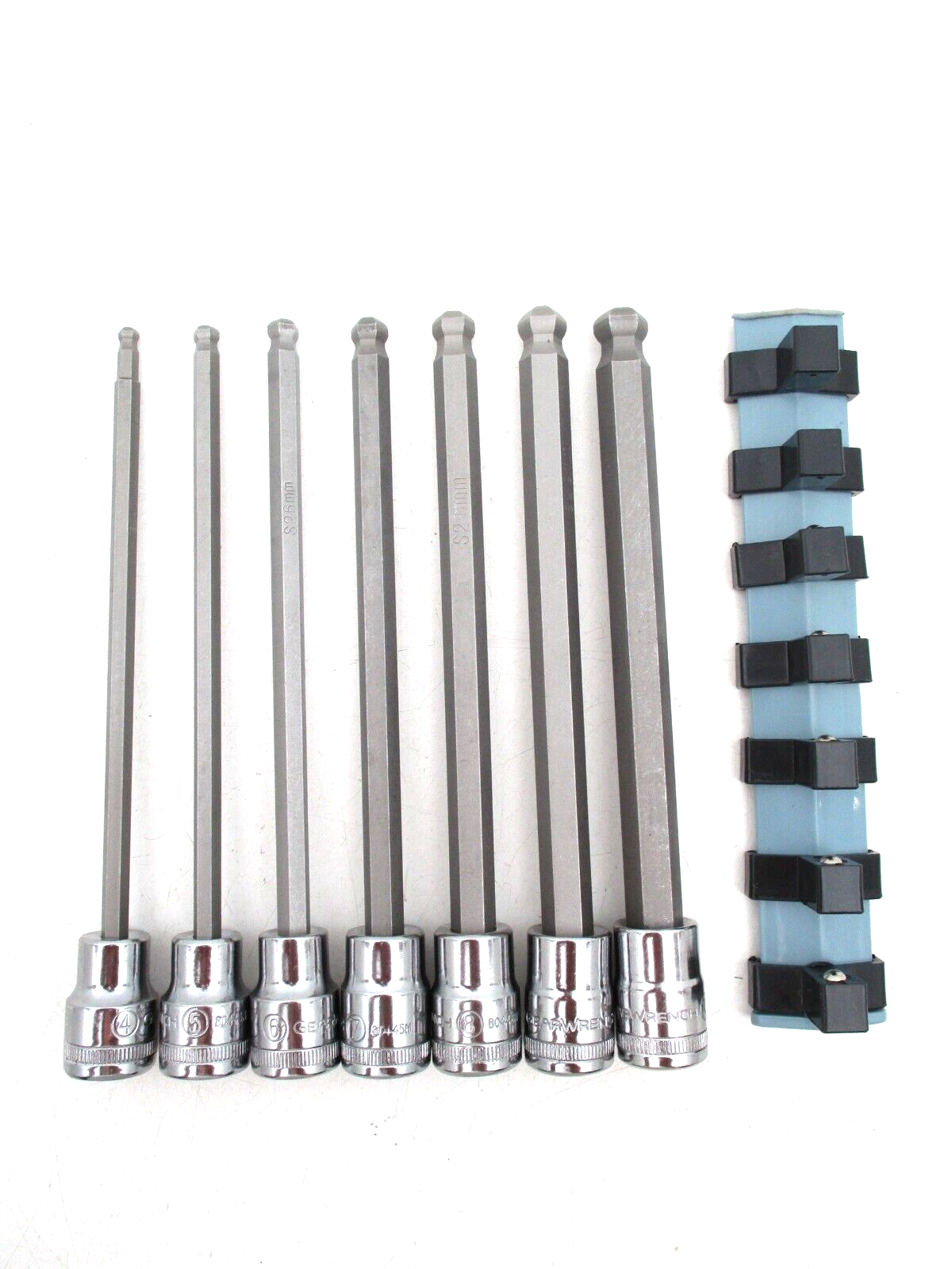 GearWrench 7 Pc, 6" Long, Metric Ball Hex Socket Driver Set, 4-10mm, 3/ ...