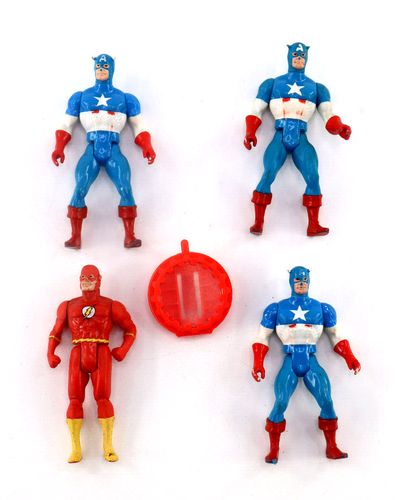 Vtg 1984 Flash & Captain America Lot Marvel Super Heroes Secret Wars w ...