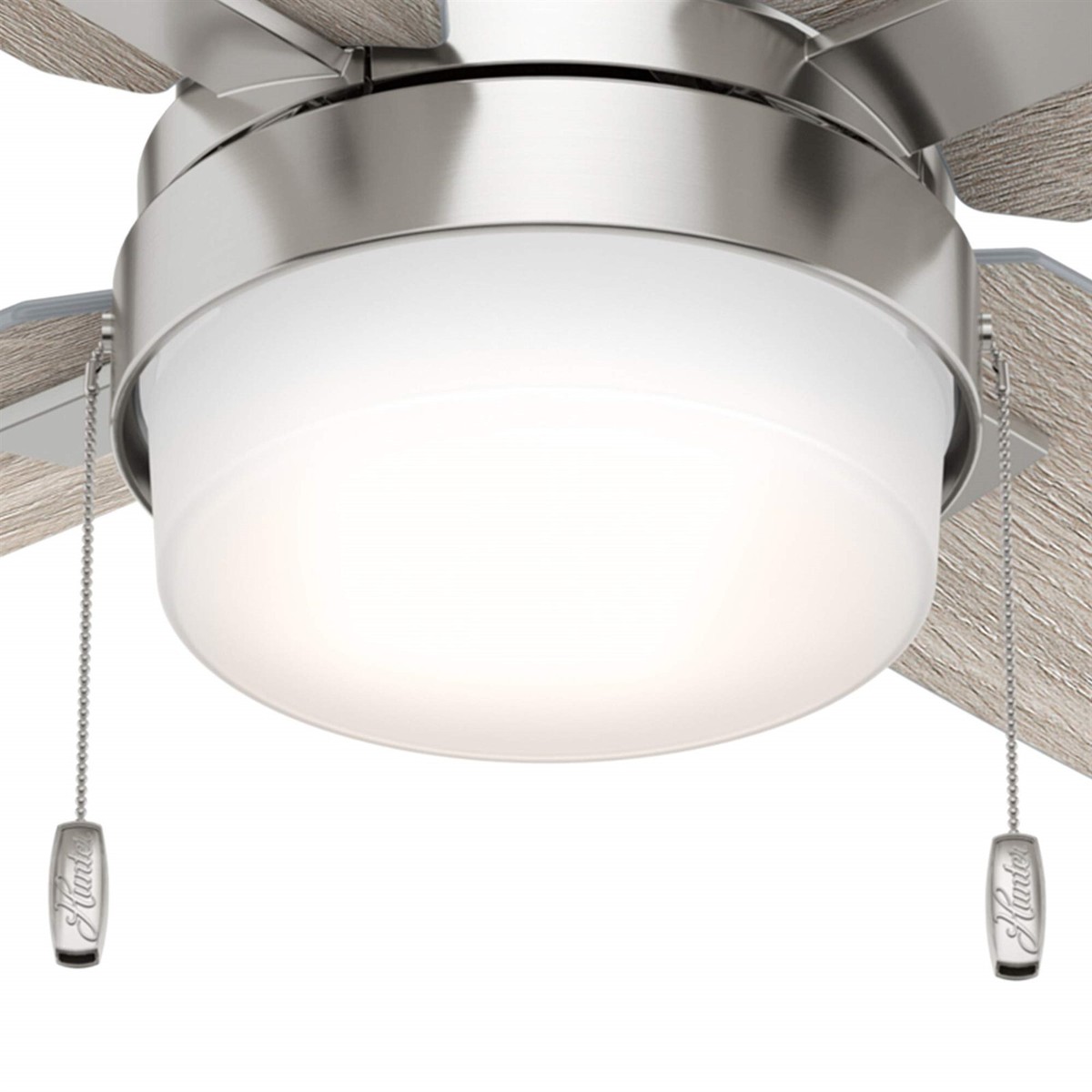 Hunter 4 Light Brushed Nickel Ceiling Fan Kit | Shelly Lighting