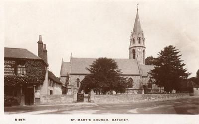 St Mary's Church Datchet RP old pc used 1911 WHS Kingsway | eBay