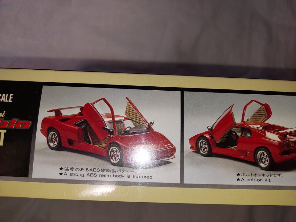 Lamborghini Diablo Fujimi 1/24 scale Plastic model kit From Japan | eBay