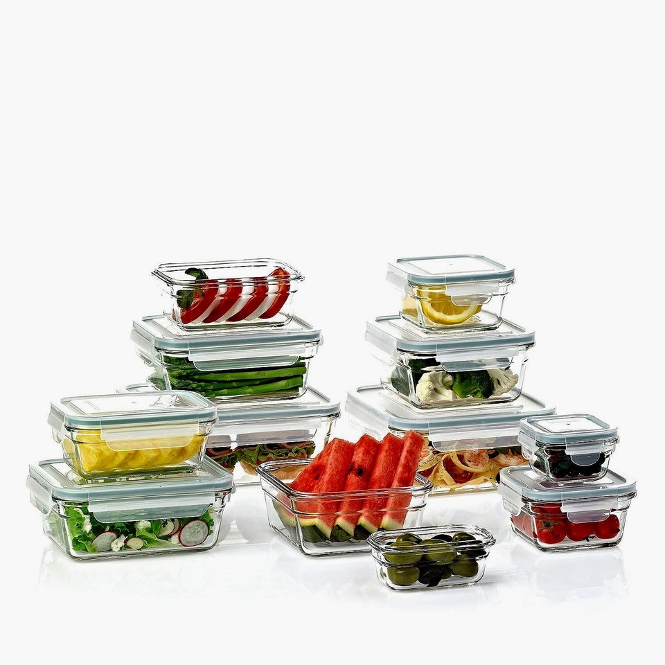 Member's Mark 24-Piece Glass Food Storage Set by Glasslock BPA Free ...