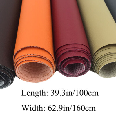 Grain Faux Leather PU Leatherette Fabric Clothing DIY Car Vehicle ...