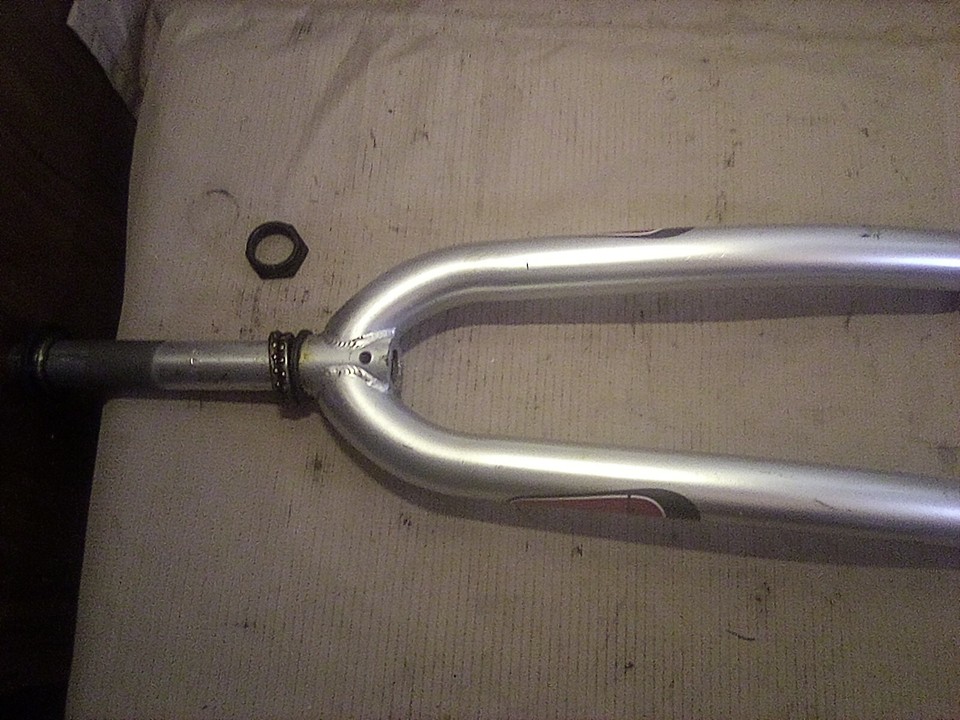 Steel Rigid Bicycle Forks Steering Tube 1" Threaded | eBay