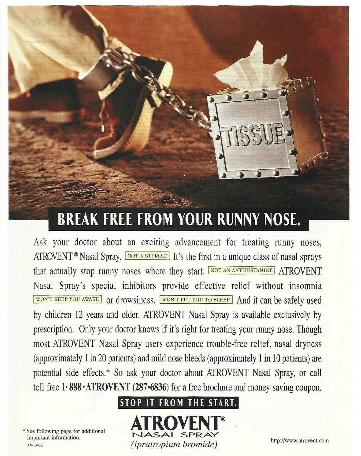 Atrovent Ad, Atrovent Runny Nose Relief Ad, Atrovent Nasal Spray ...