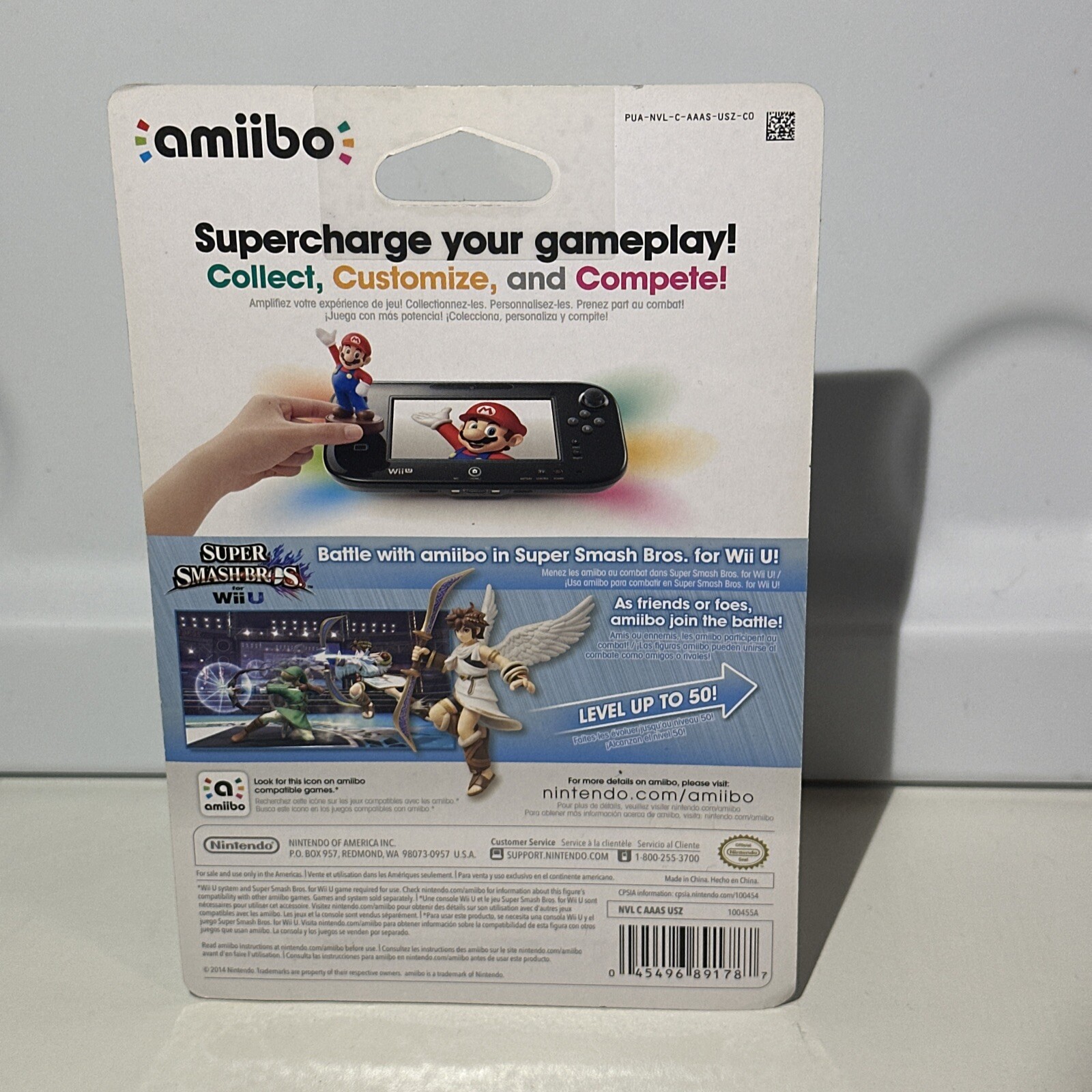 Nintendo Amiibo Pit Figure Super Smash Bros Wii U (kid Icarus) US ...