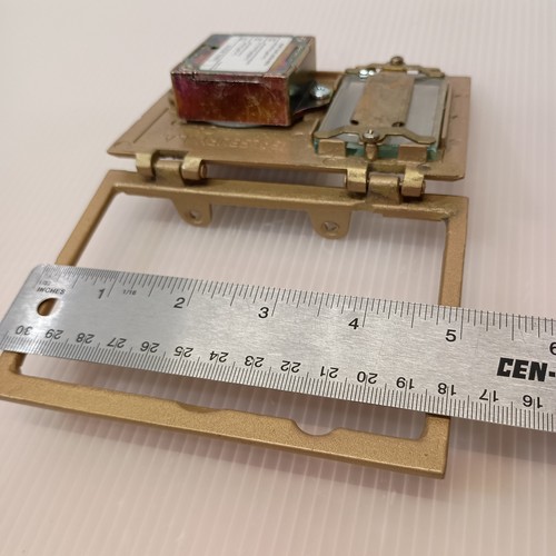 POST OFFICE BOX DOOR & FRAME Combination Lock Brass Crafts Projects ...