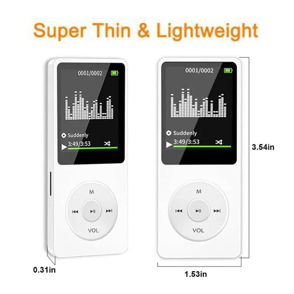 Portable Bluetooth MP4 MP3 Lossless Mini Music Player Media FM Radio ...