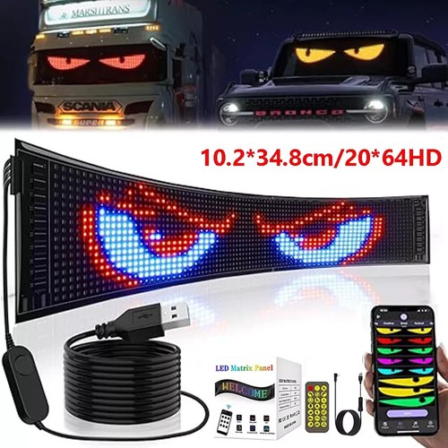 14'' Devil Eyes Light for Car LED Display Screen Truck Windshield Eyes ...