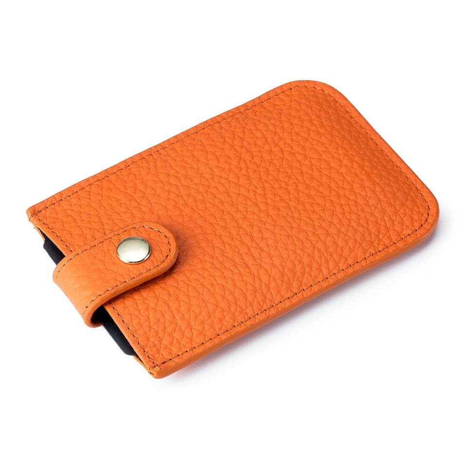 Genuine Leather Unisex Pull-out Slim Wallet Multi-cards Case Purse RFID ...