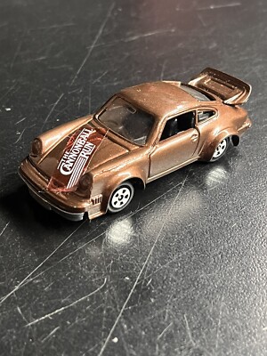 Ertl Cannonball Run Porsche 930 Turbo Brown 1/64 Diecast Captain Chaos ...
