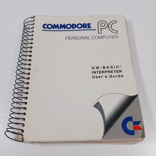 Commodore PC Personal Computer GW-Basic Interpreter User's Guide | eBay