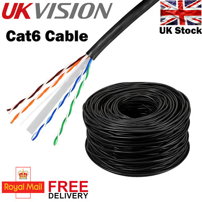 External CAT6 Outdoor UTP Cat 6 Network Ethernet LAN Bulk Cable 50-305m ...