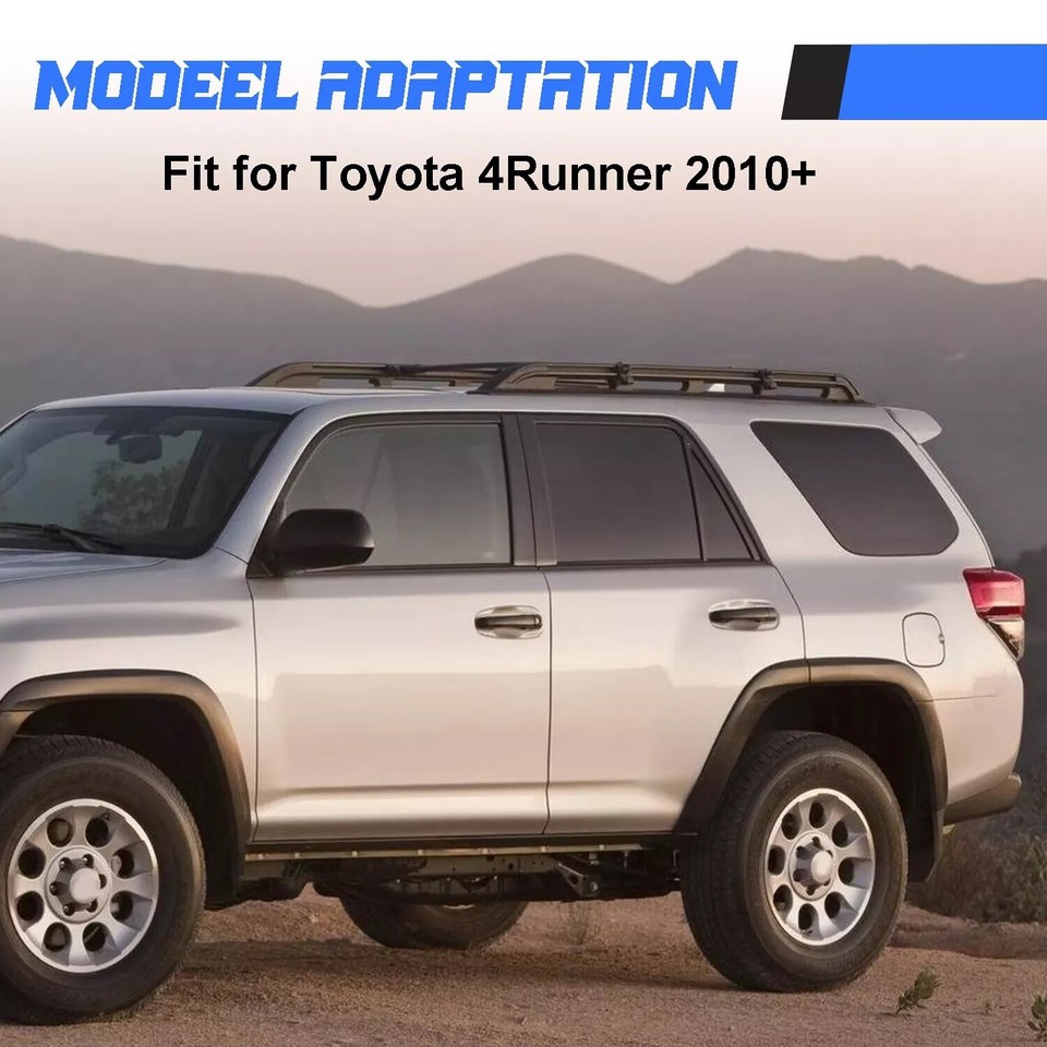 2PCS Roof Rack Side Rails for 2010-2024 Toyota 4Runner Roof Rails Black ...