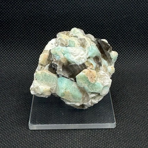 Amazonite With Smoky Quartz Crystals Mineral Specimen Colorado - 100G ...