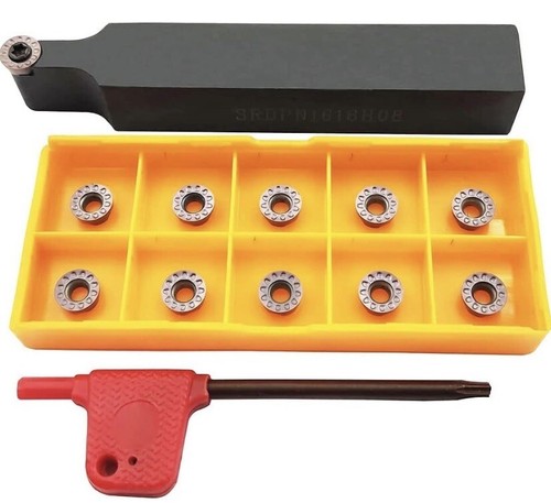 10* RPMT08T2MOE R4 Carbide Inserts + 5/8"/16mm SRDPN1616H08 Lathe ...