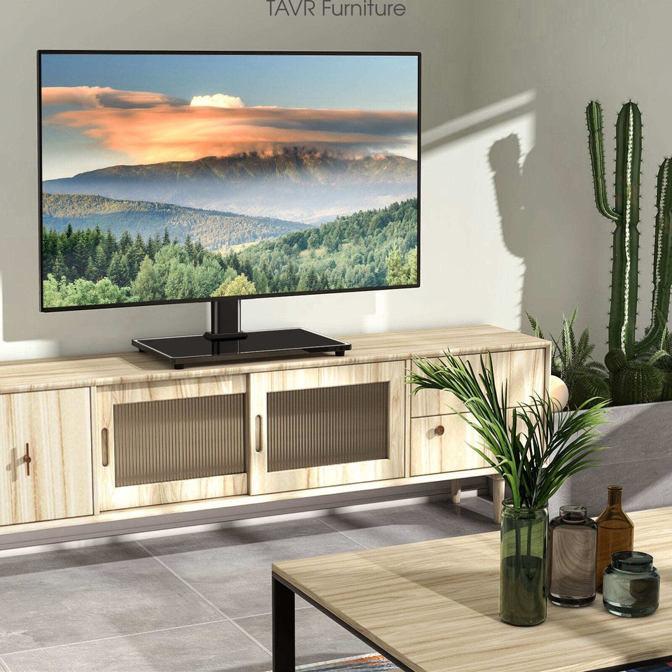 TAVR Universal Tabletop TV Stand Base with Mount for 27-60 inch Flat ...