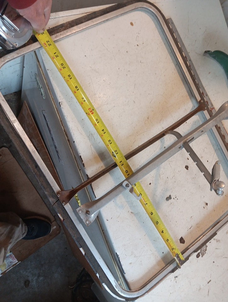 Vintage Hehr? Camper Trailer RV Aluminum Push Out Window Frame And ...