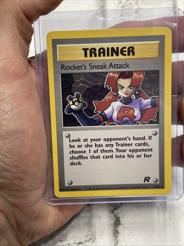 Pokemon TCG WOTC Team Rocket Rocket’s Sneak Attack 72/82 Non Holo Rare ...